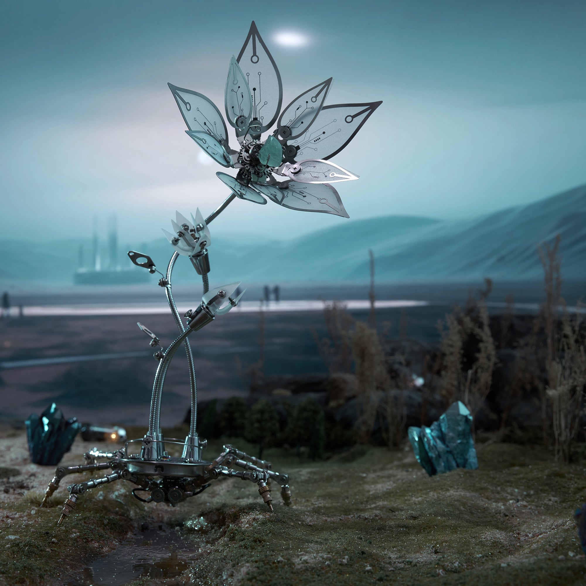 Mecrob Cyber Meta Collection | Unique Cyberpunk Metal Art Puzzle